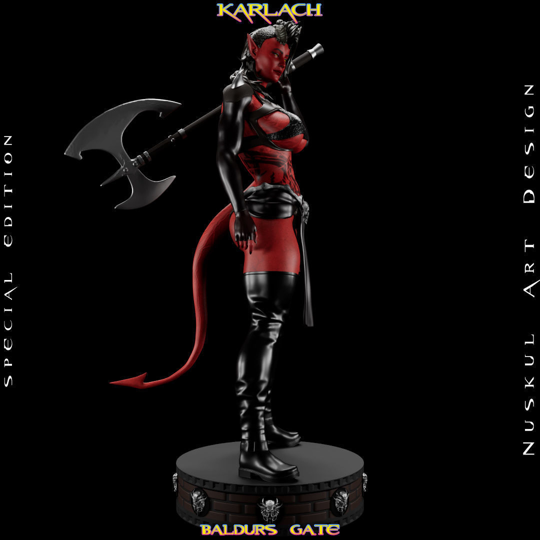 Karlach - Baldurs Gate - Collectible 3D Printing Stl 3D model 3D ...
