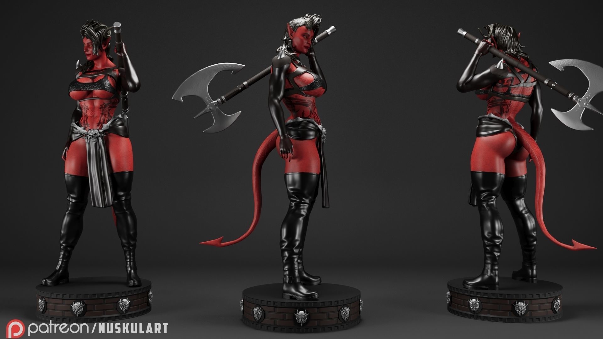 Karlach - Baldurs Gate - Collectible 3D Printing Stl 3D model 3D ...