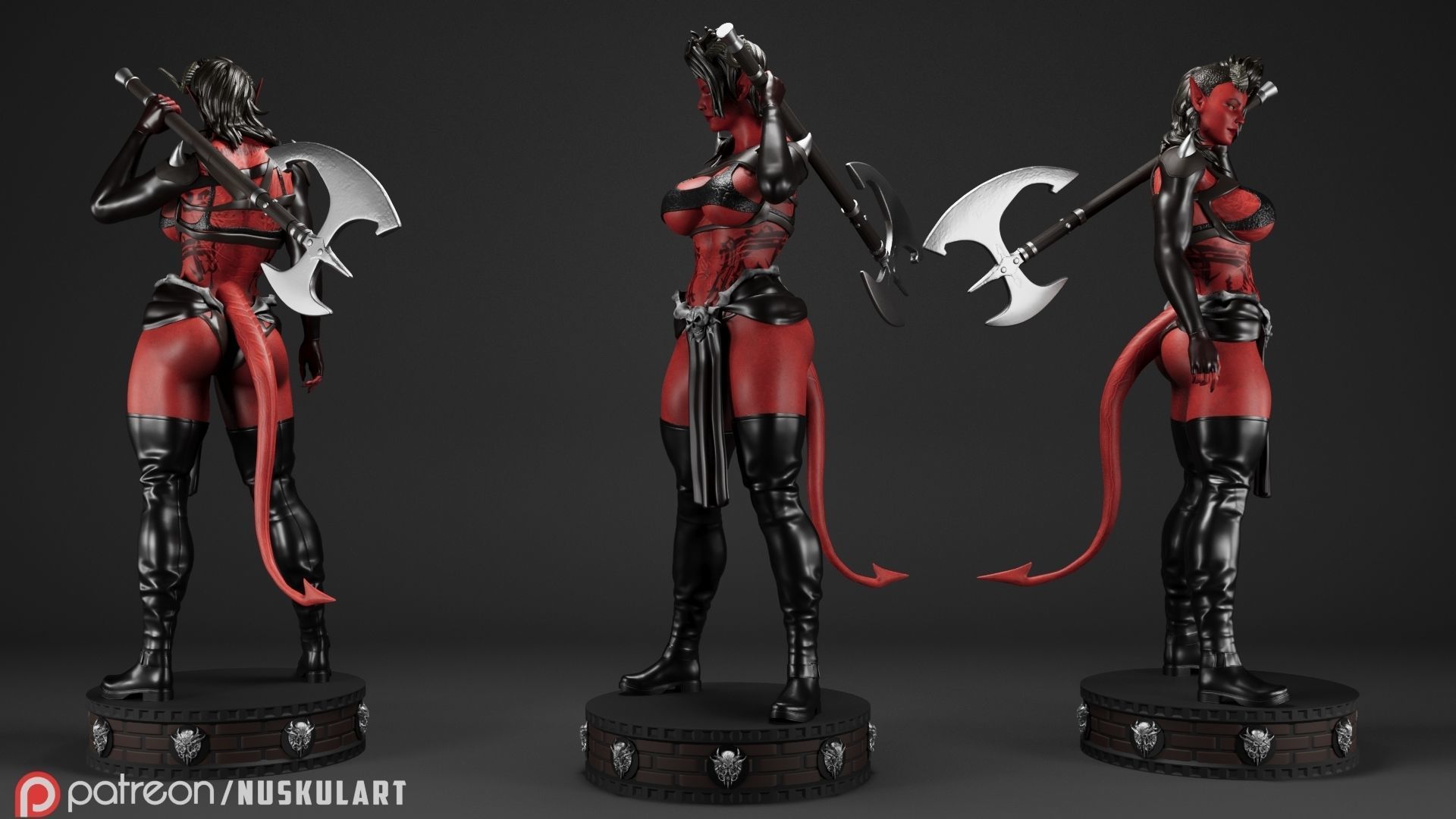 Karlach - Baldurs Gate - Collectible 3D Printing Stl 3D model 3D ...