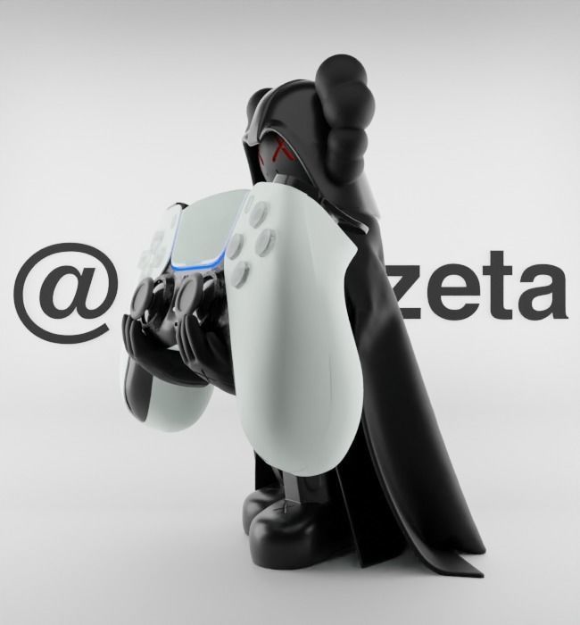 3D model Kaws Darth Vader Controller Stand Play Station and Xbox ...