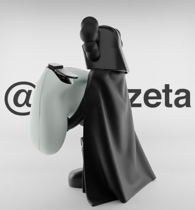 3D model Kaws Darth Vader Controller Stand Play Station and Xbox ...