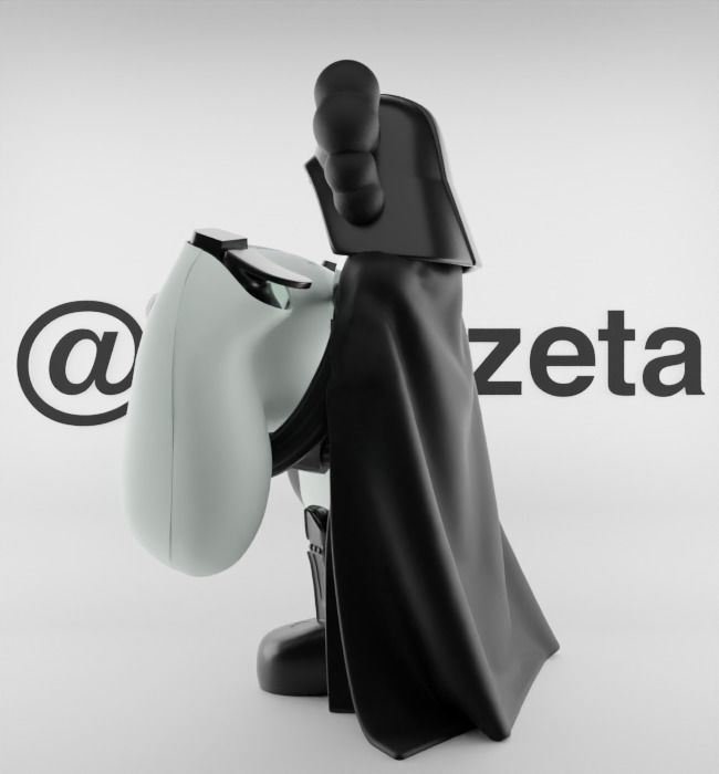 3D model Kaws Darth Vader Controller Stand Play Station and Xbox ...