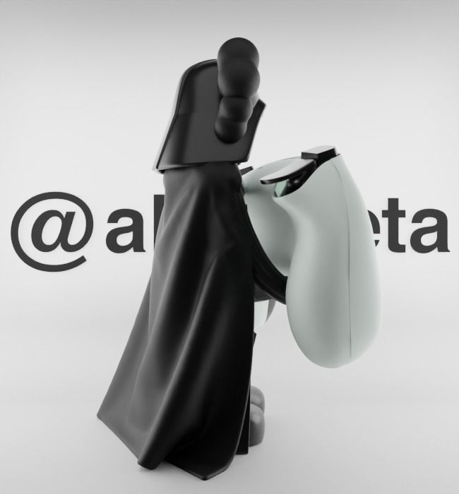 Kaws Darth Vader Controller Stand Play Station Xbox for Print 3D model ...