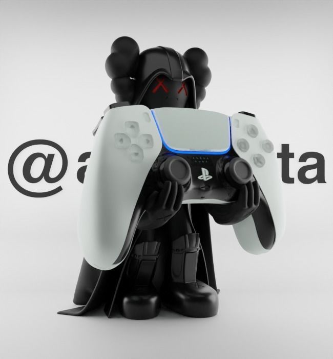Kaws Darth Vader Controller Stand Play Station Xbox for Print 3D model ...