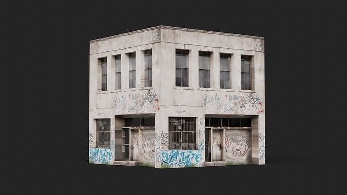 Concrete Building free 3D model | CGTrader
