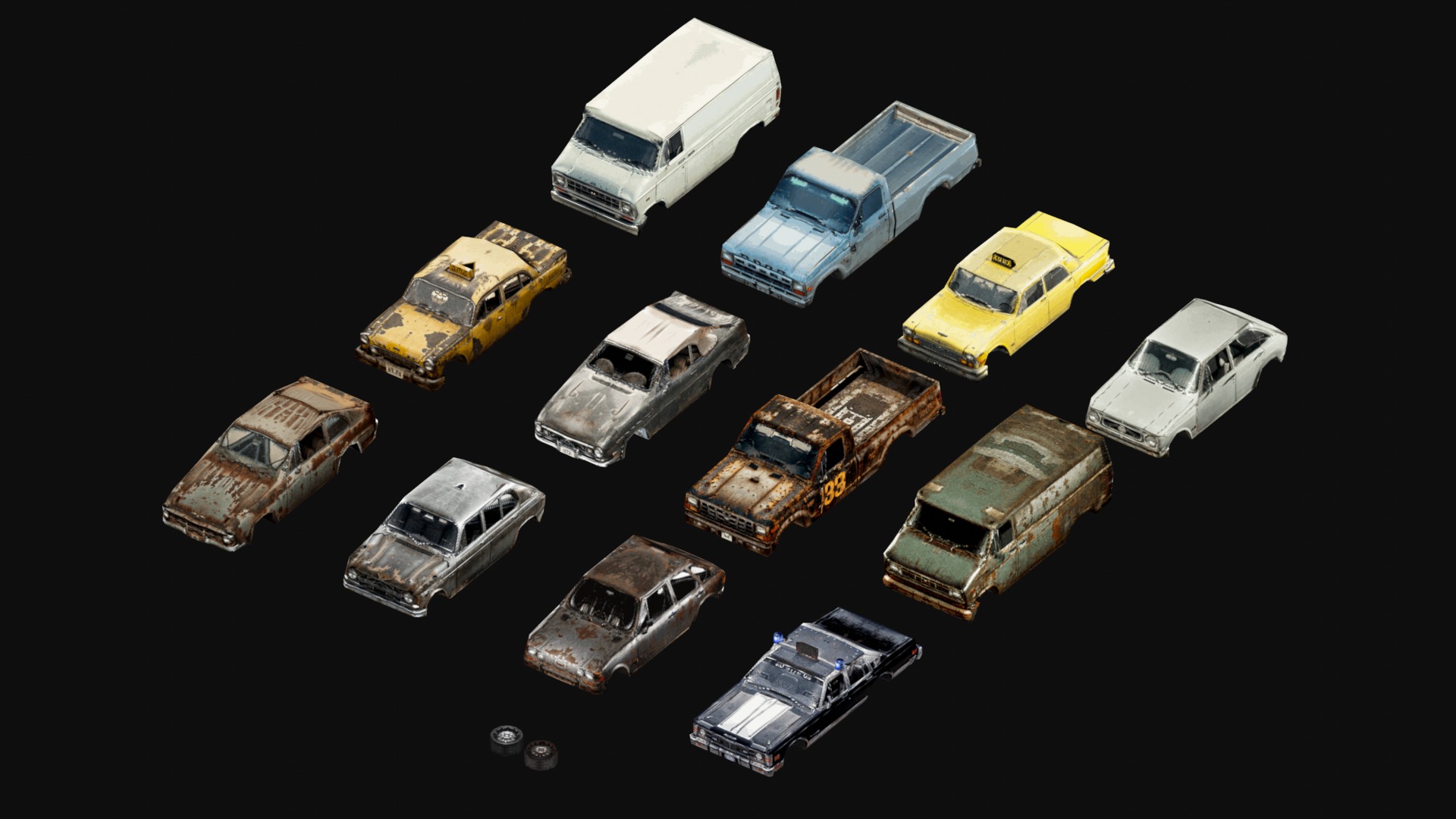 3D model PS1 - PSX Retro Car PACK VR / AR / low-poly | CGTrader