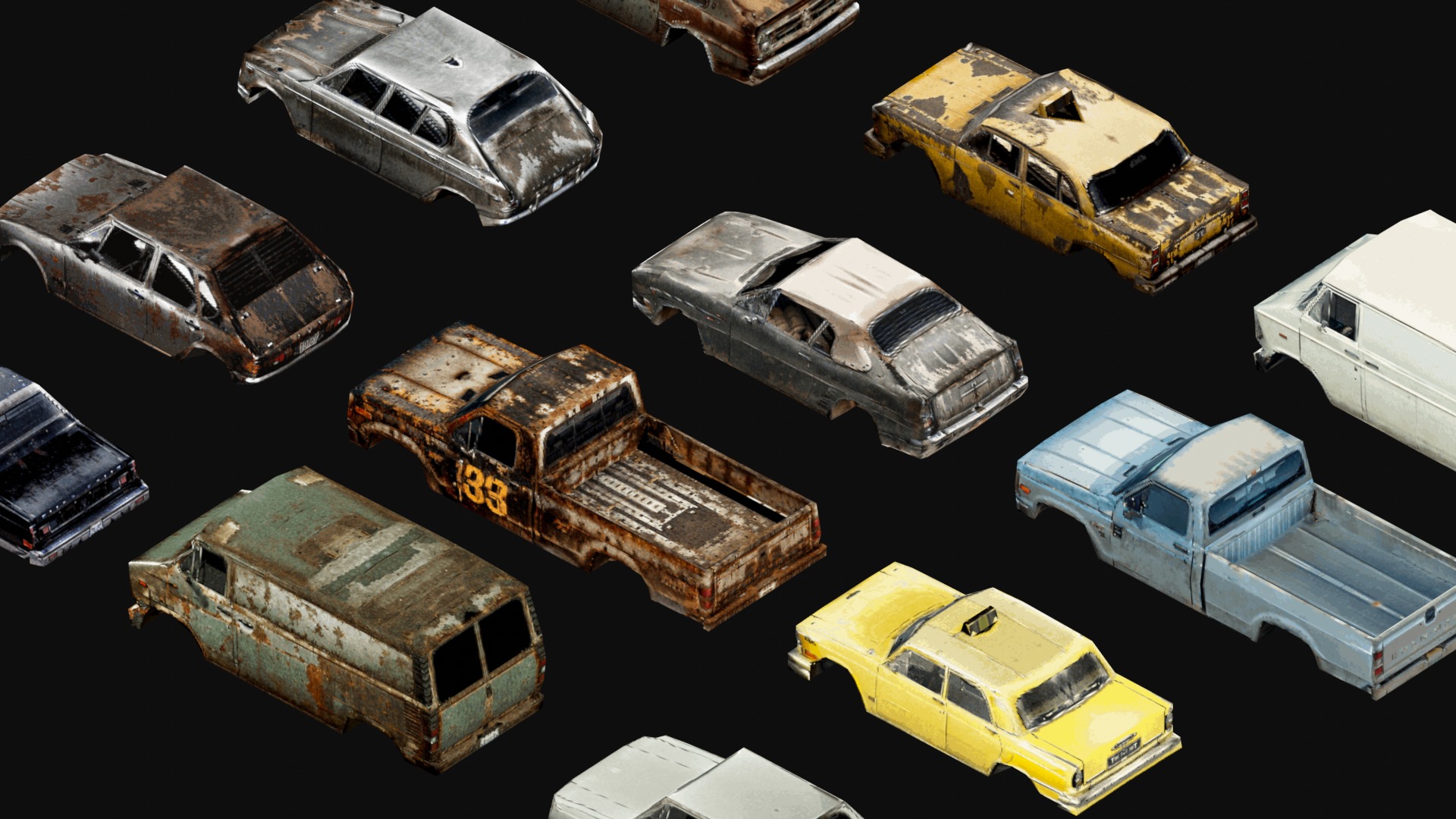 3D model PS1 - PSX Retro Car PACK VR / AR / low-poly | CGTrader