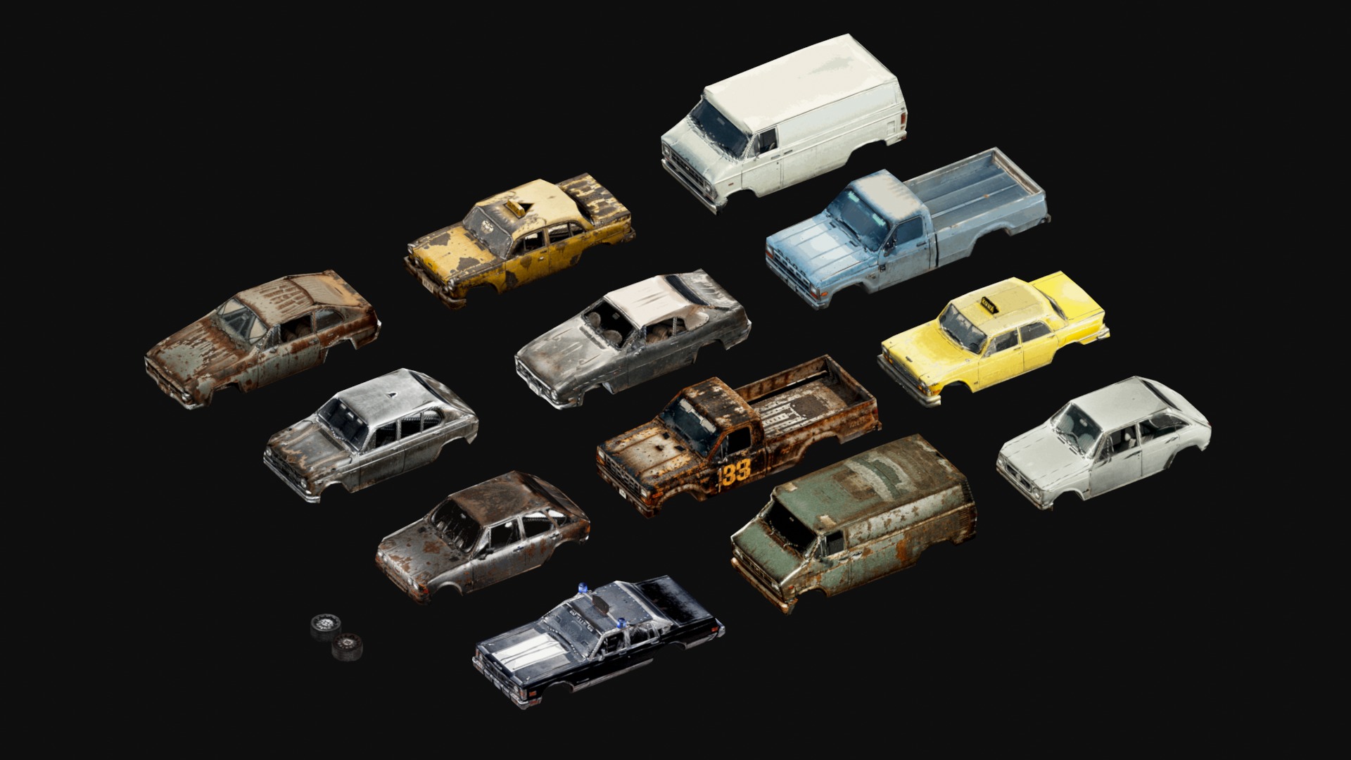 3D model PS1 - PSX Retro Car PACK VR / AR / low-poly | CGTrader
