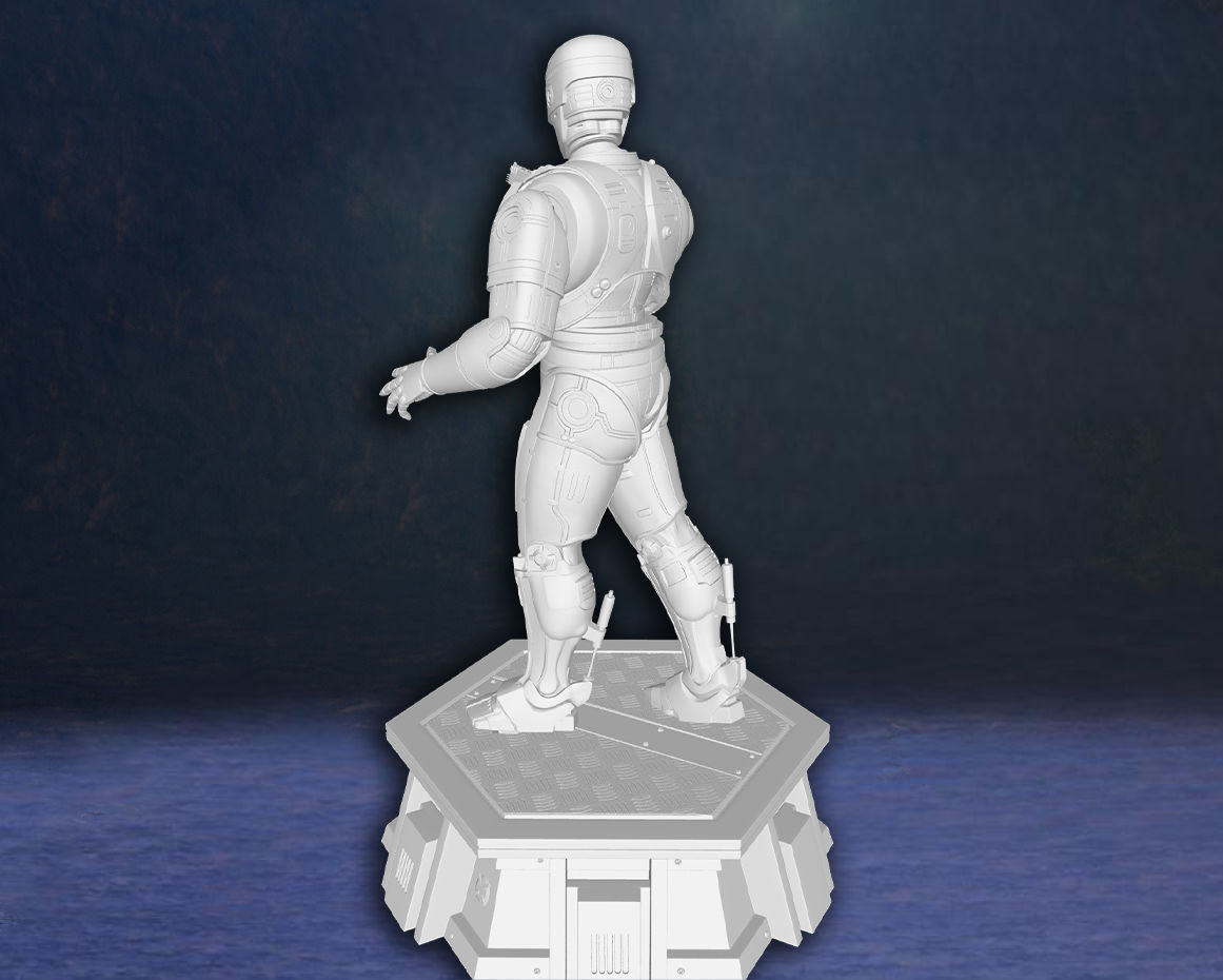 Robocop Alex Murphy Hero Action Figures Custom 3D Print Model 3D model ...