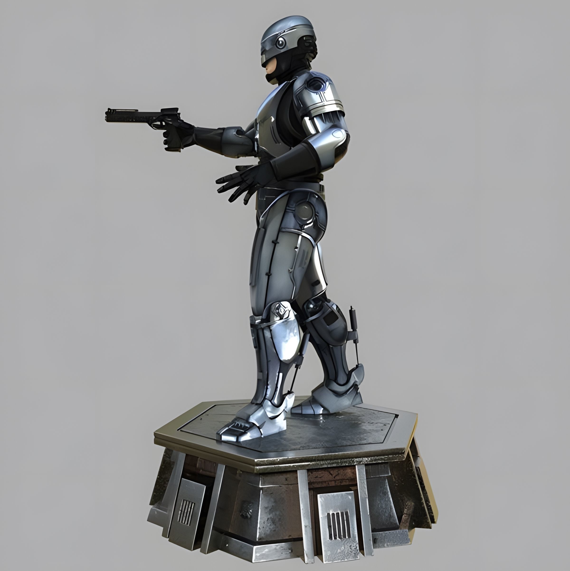 Robocop Alex Murphy Hero Action Figures Custom 3D Print Model 3D model ...