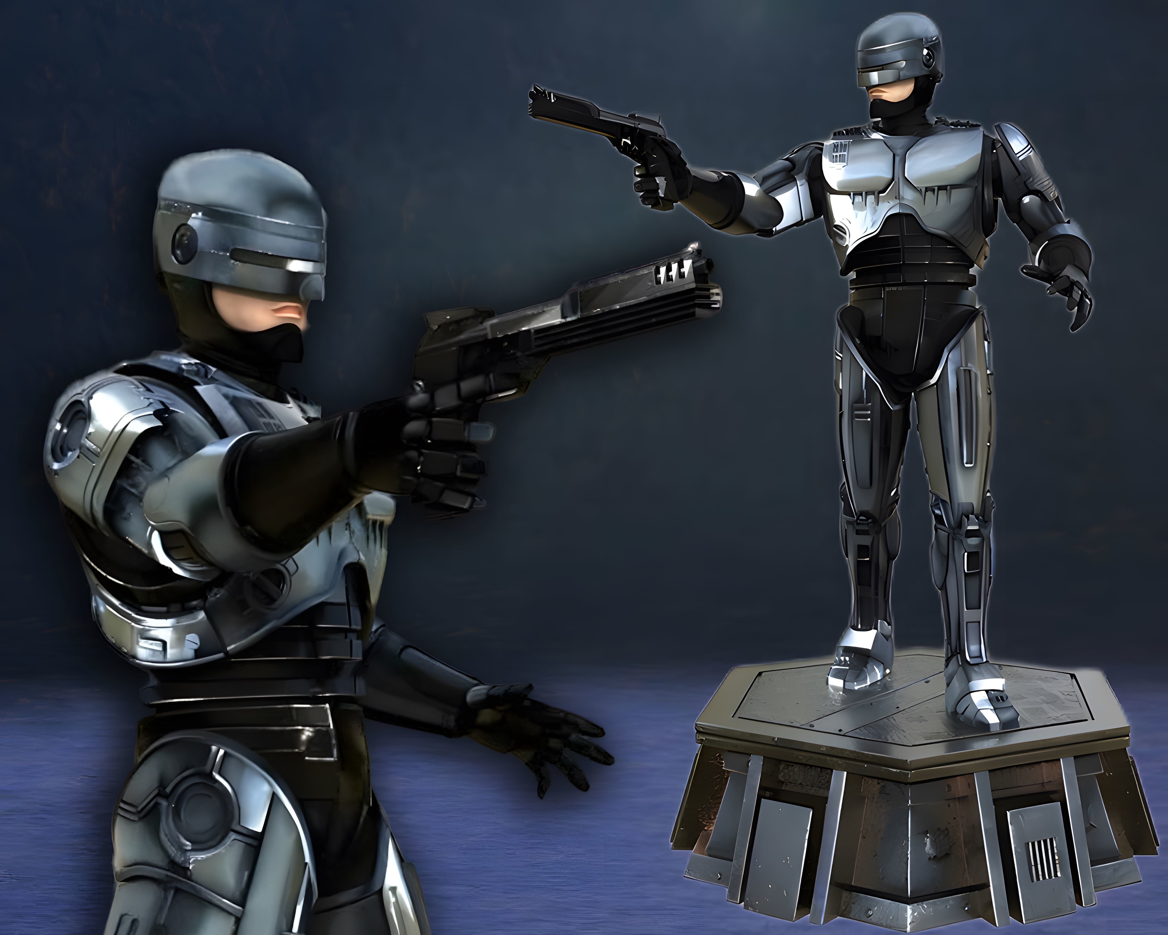 Robocop Alex Murphy Hero Action Figures Custom 3D Print Model 3D model ...