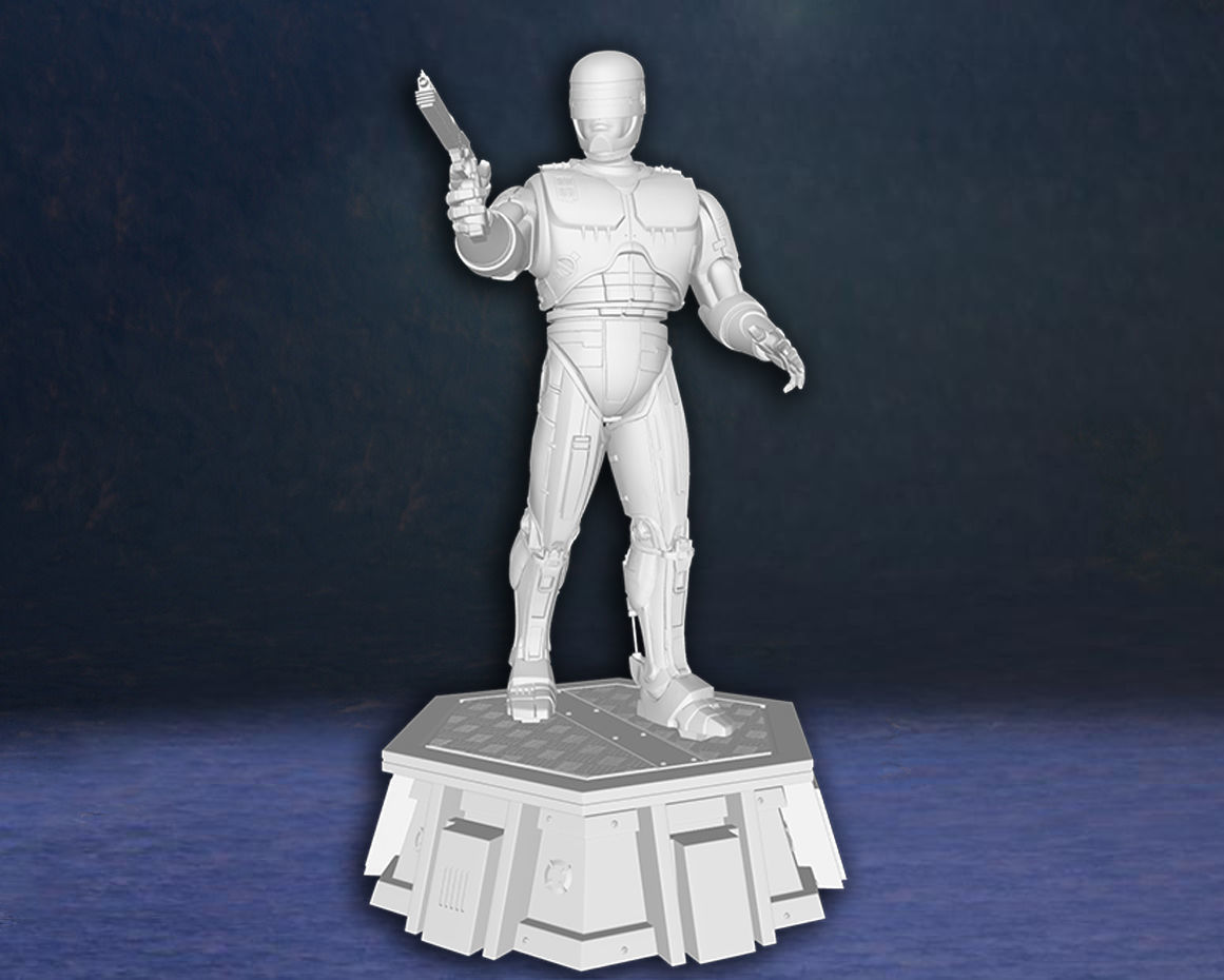 Robocop Alex Murphy Hero Action Figures Custom 3D Print Model 3D model ...