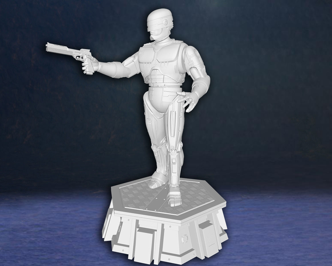 Robocop Alex Murphy Hero Action Figures Custom 3D Print Model 3D model ...