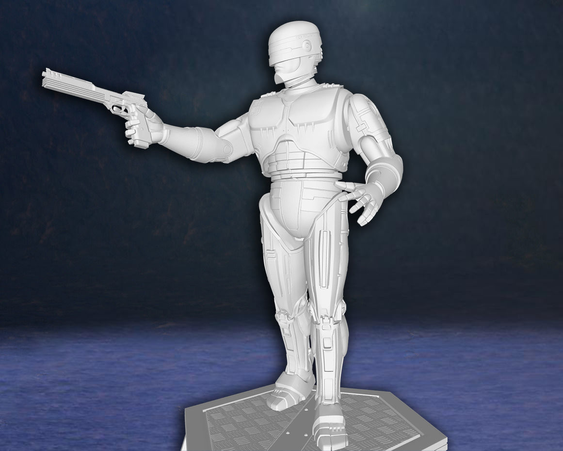 Robocop Alex Murphy Hero Action Figures Custom 3D Print Model 3D model ...