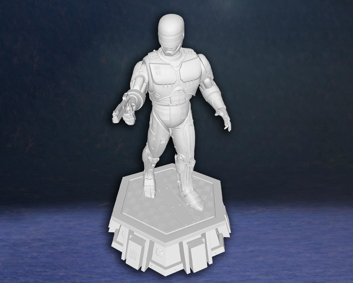 Robocop Alex Murphy Hero Action Figures Custom 3D Print Model 3D model ...