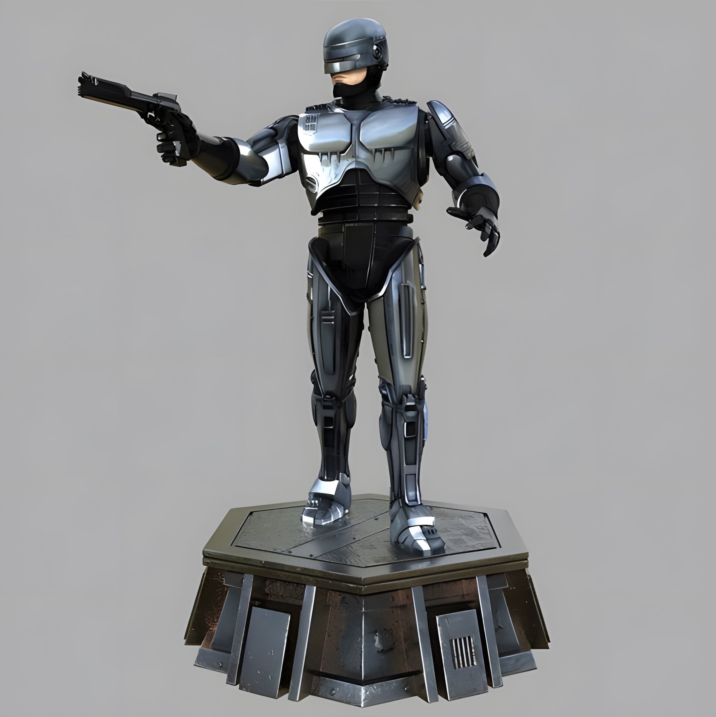 Robocop Alex Murphy Hero Action Figures Custom 3D Print Model 3D model ...