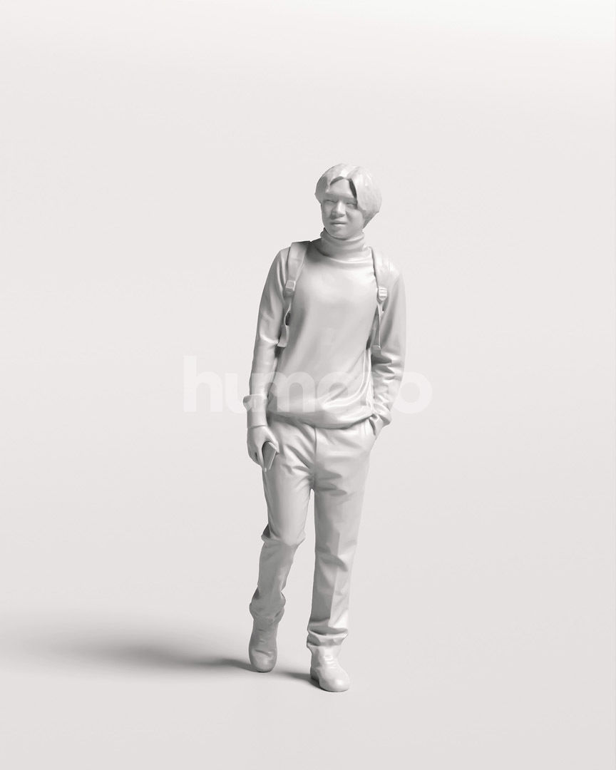 Asian man walking standing by Humano - 3 models - plus free 3D Model ...