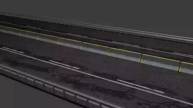 Highway Road with 4k textures and blender file included 3D model | CGTrader