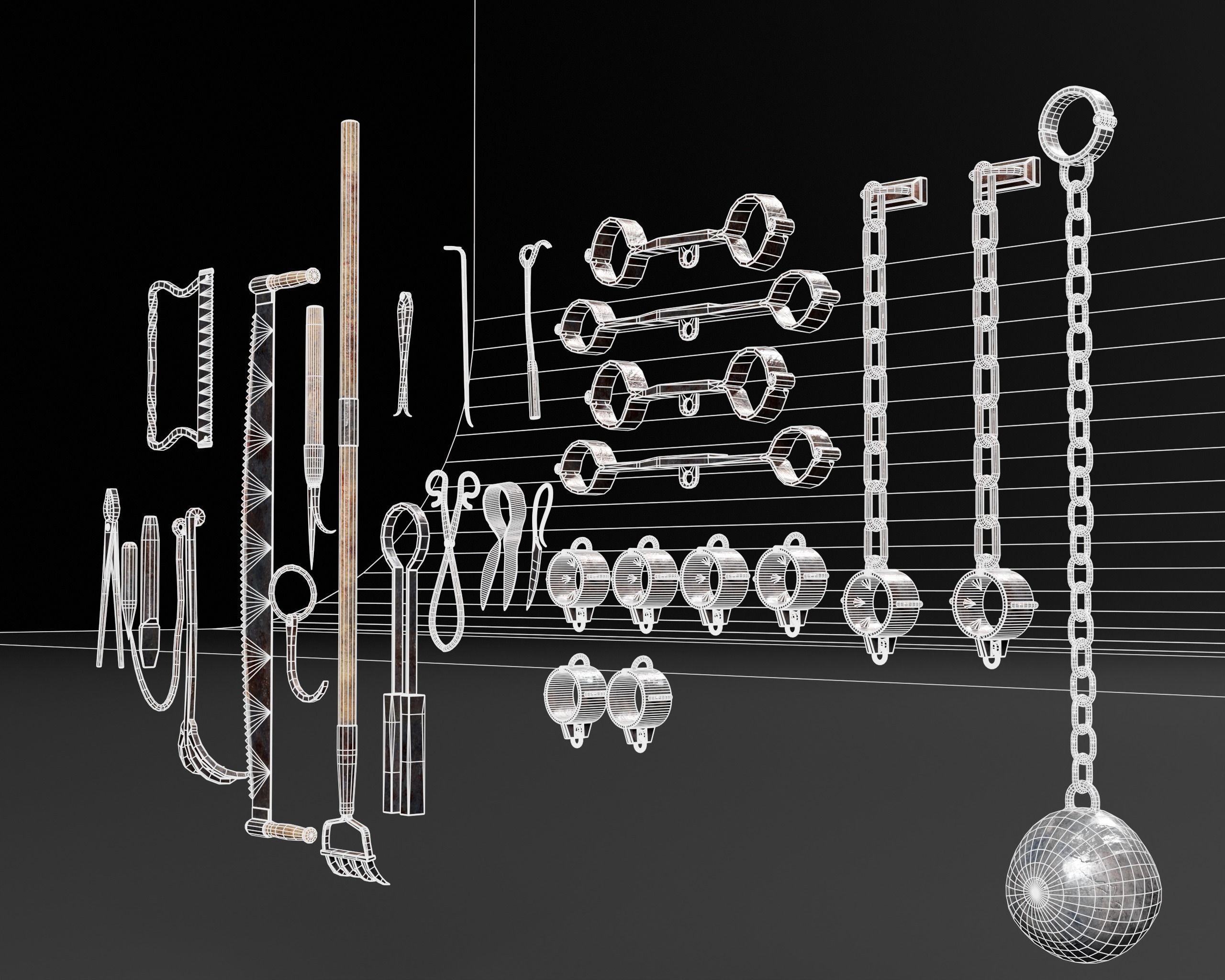 3D Model Collection Medieval Torture Tools VR / AR / low-poly | CGTrader