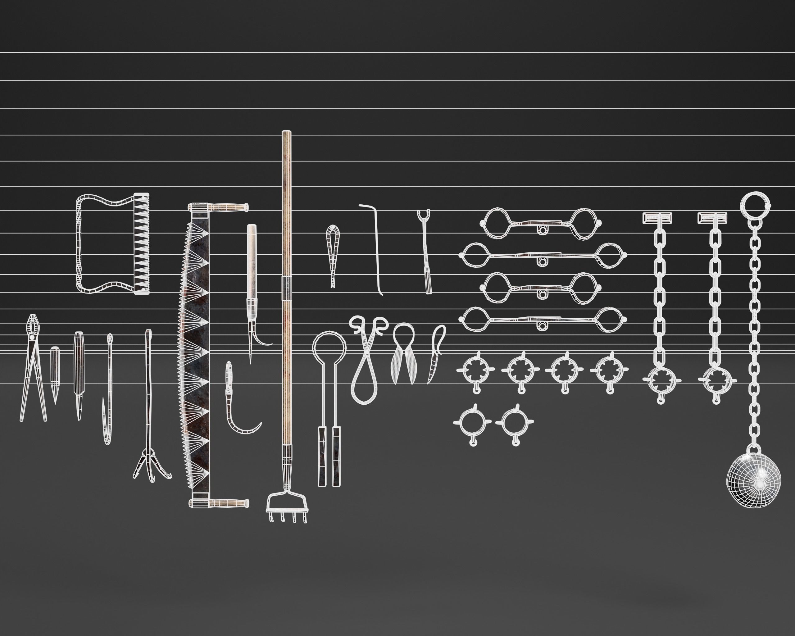 3D Model Collection Medieval Torture Tools VR / AR / low-poly | CGTrader