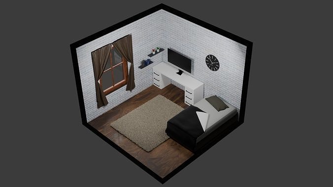 Modern Bedroom free 3D model | CGTrader