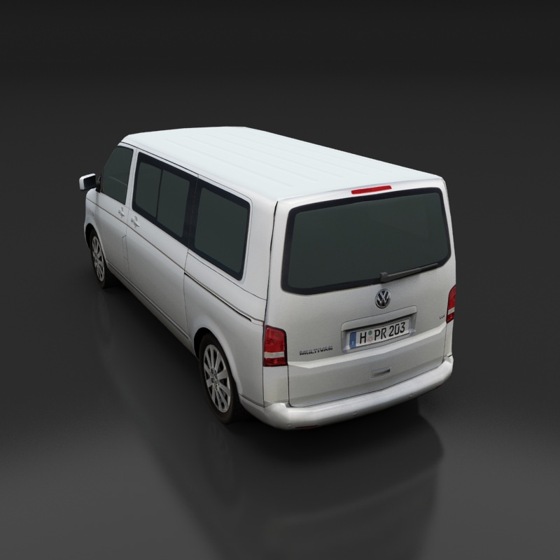 3D model Volkswagen Transporter T5 Multivan Facelift VR / AR / low-poly ...