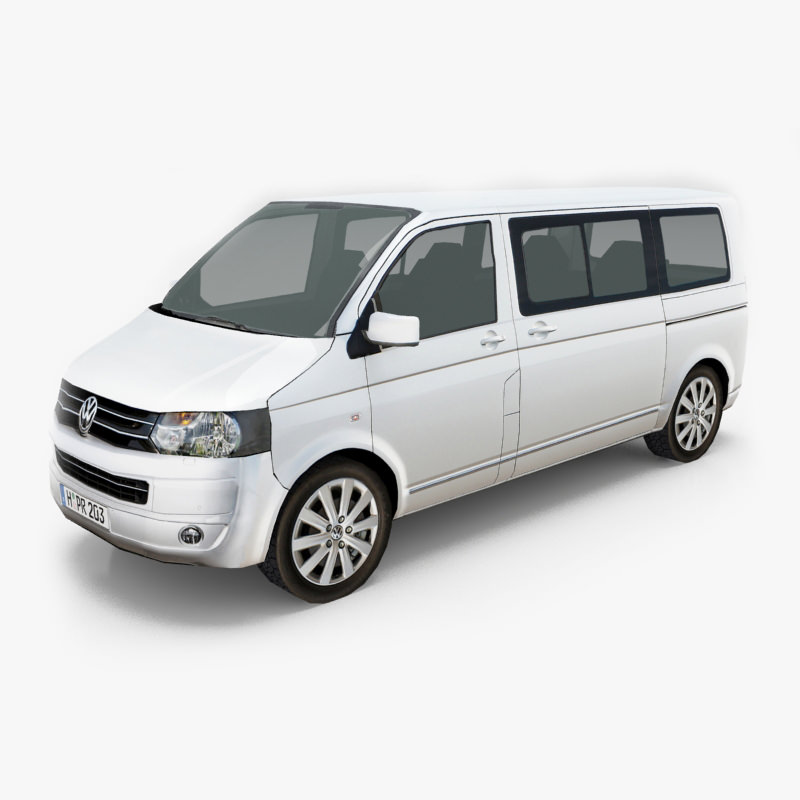 3D model Volkswagen Transporter T5 Multivan Facelift VR / AR / low-poly ...