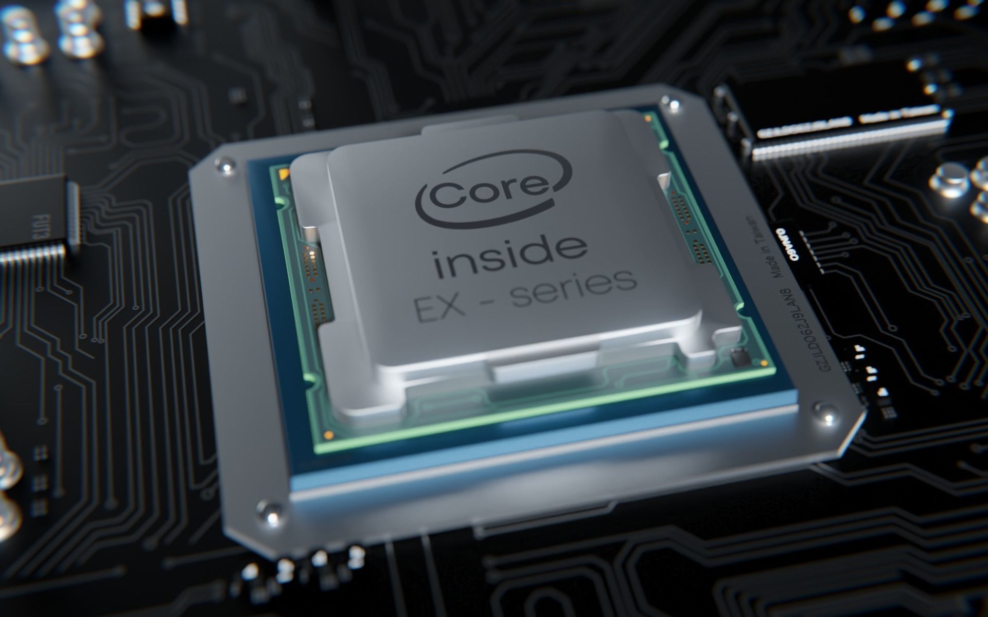 Motherboard with CPU component 3D model | CGTrader