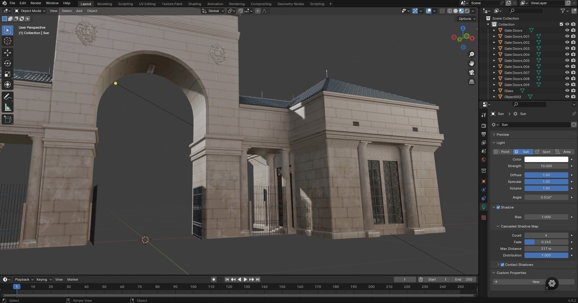 Main Street Gate 3D model | CGTrader