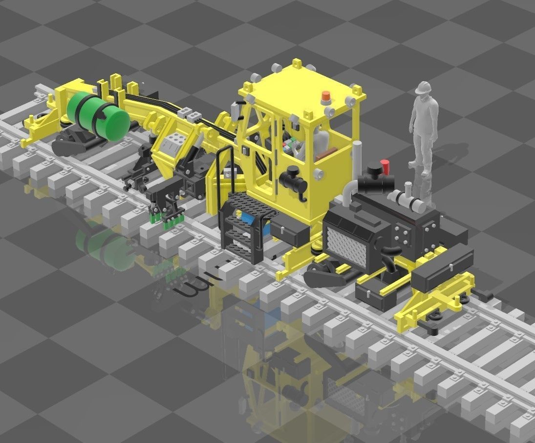 N Scale Tie Extractor MOW 3D model 3D printable | CGTrader