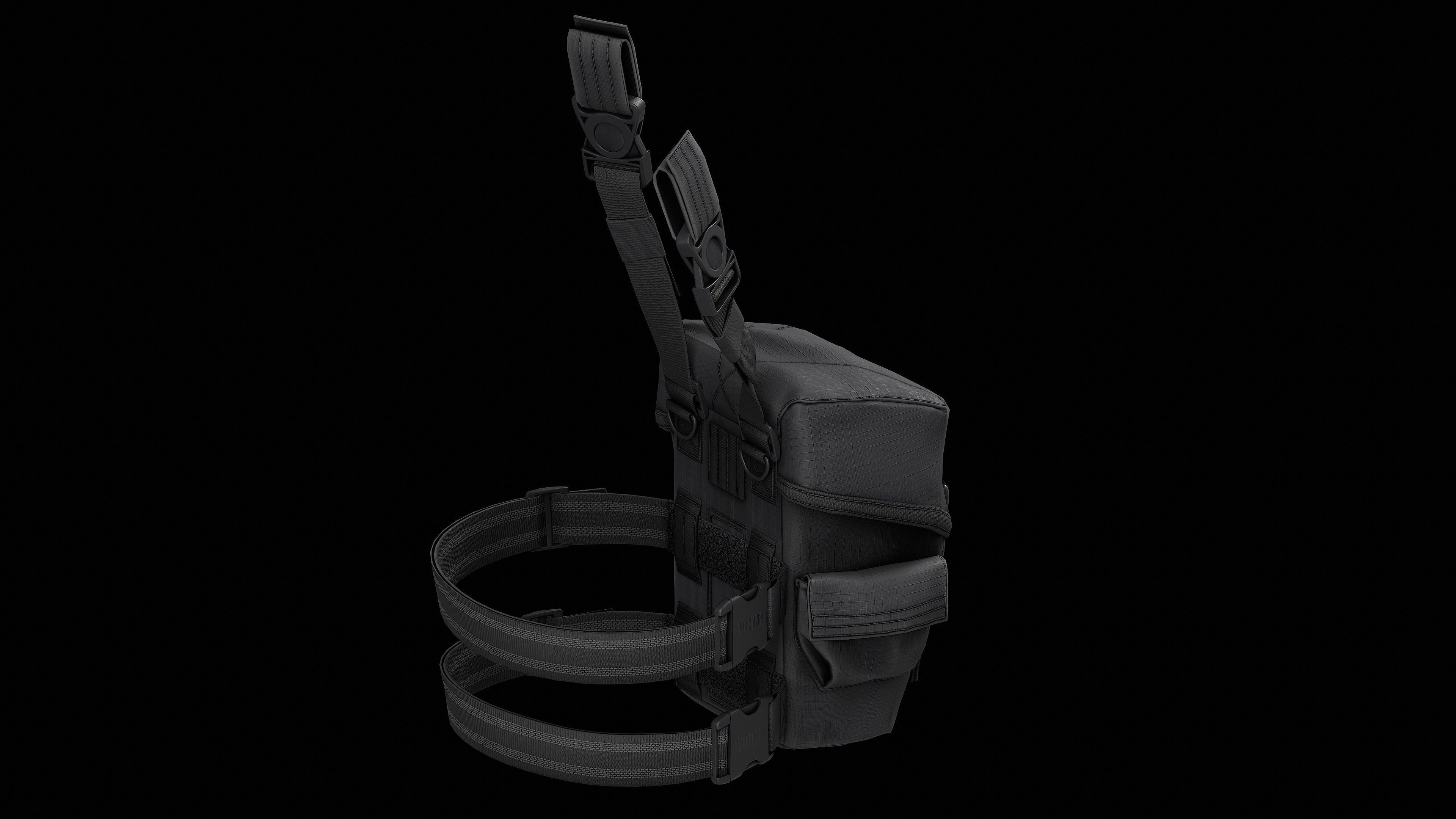 3D model BLACKHAWK Omega Elite Gas Mask Pouch VR / AR / low-poly | CGTrader