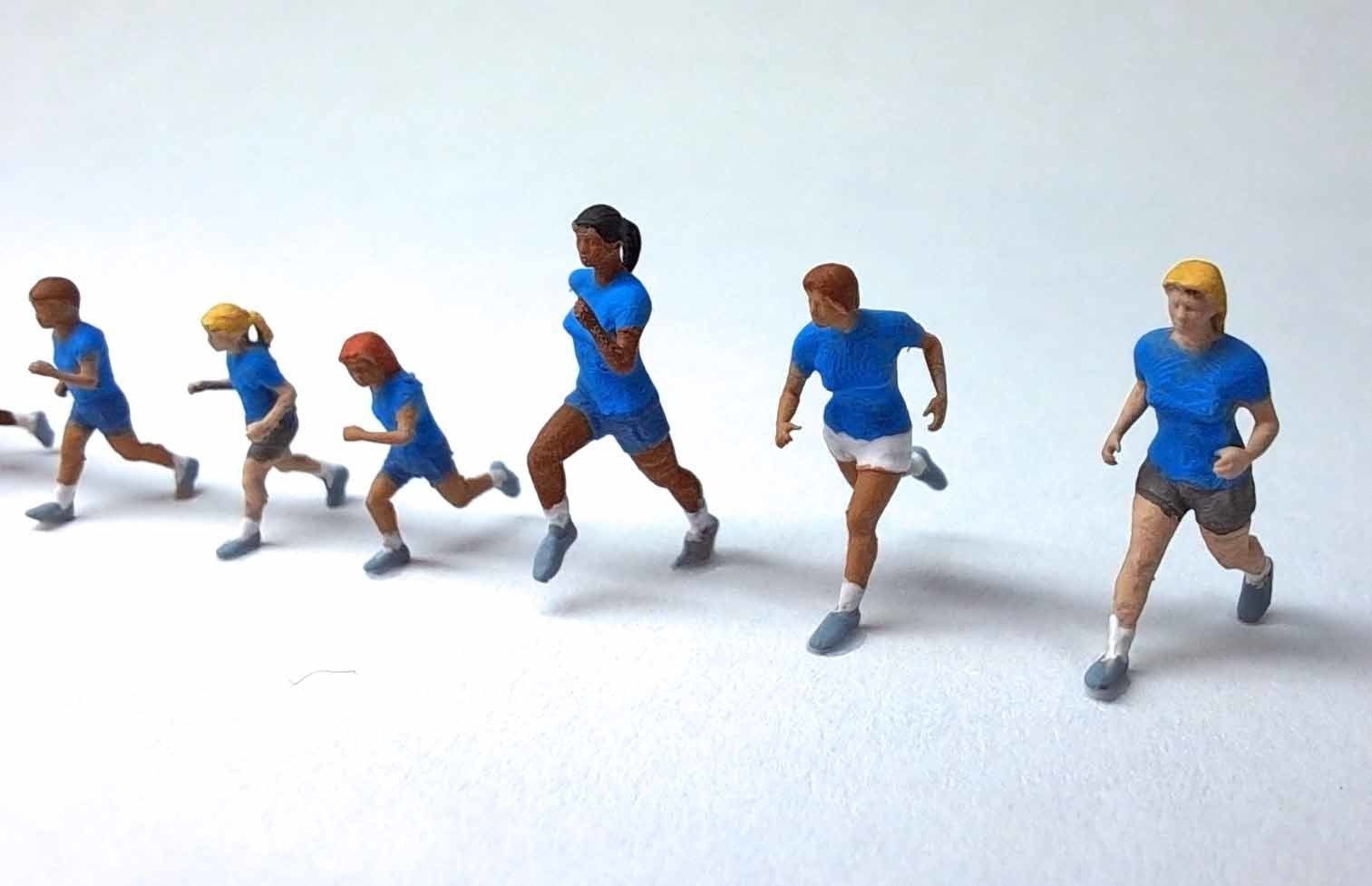 N Scale Runners in Shorts free 3D model 3D printable | CGTrader