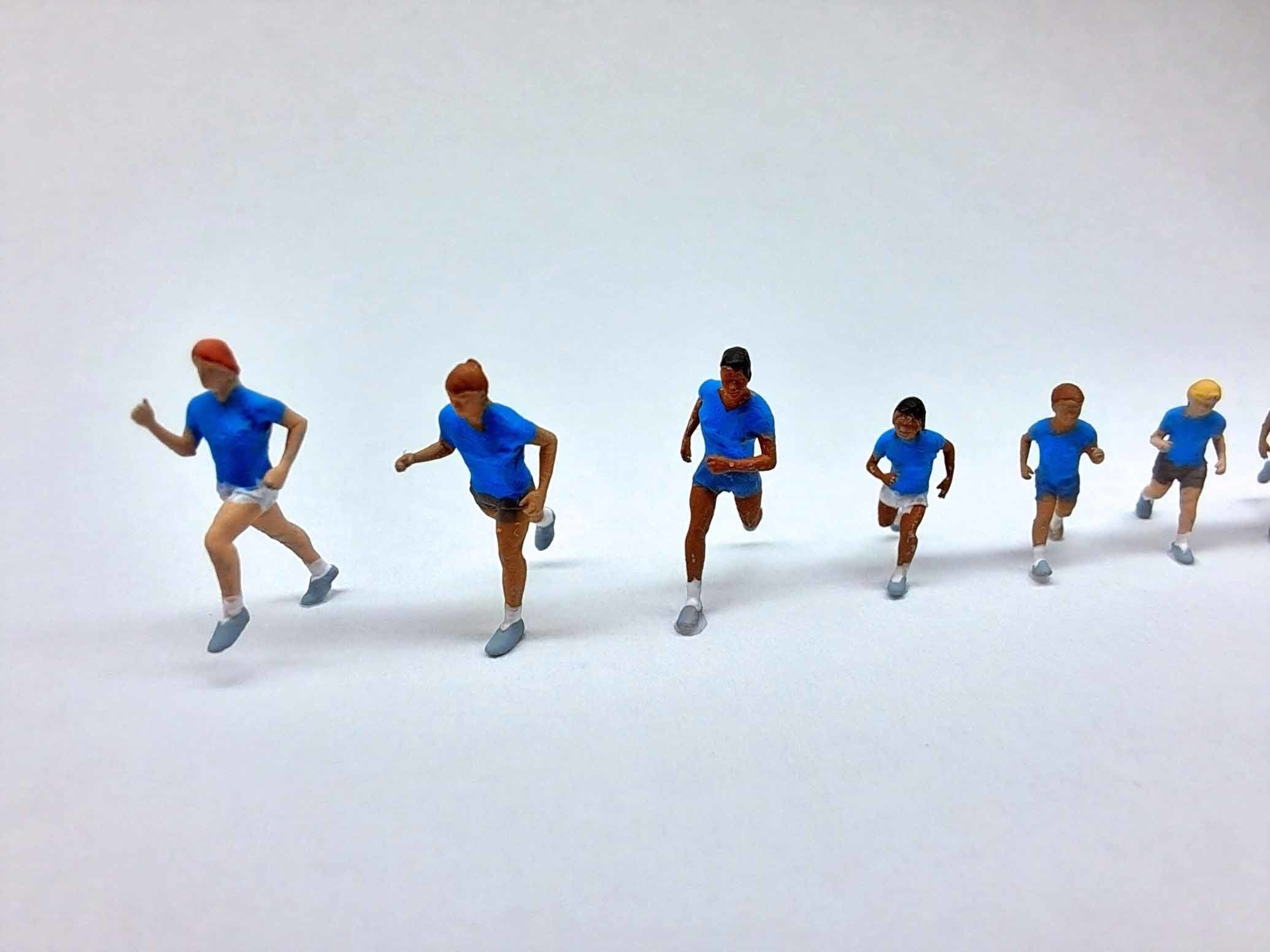 N Scale Runners in Shorts free 3D model 3D printable | CGTrader