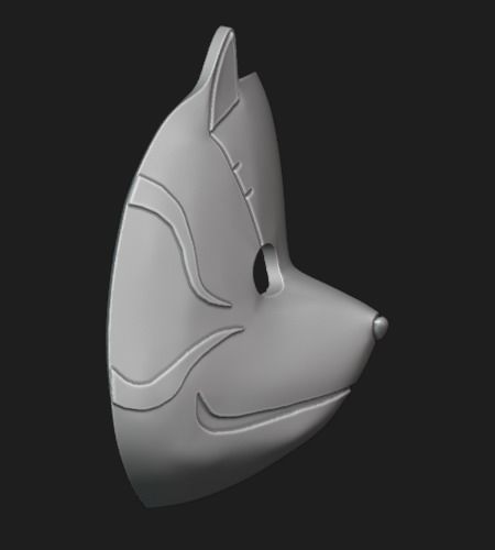 Hidden Leaf Anbu Fox mask 3D model 3D printable | CGTrader