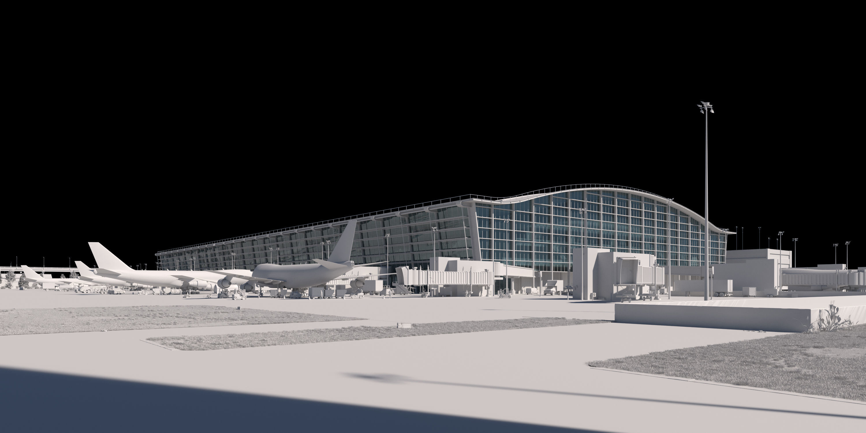 Airport terminal 3D model | CGTrader