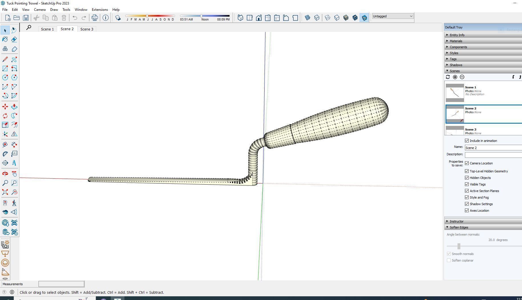 3D model Tuck Pointing Trowel VR / AR / low-poly | CGTrader