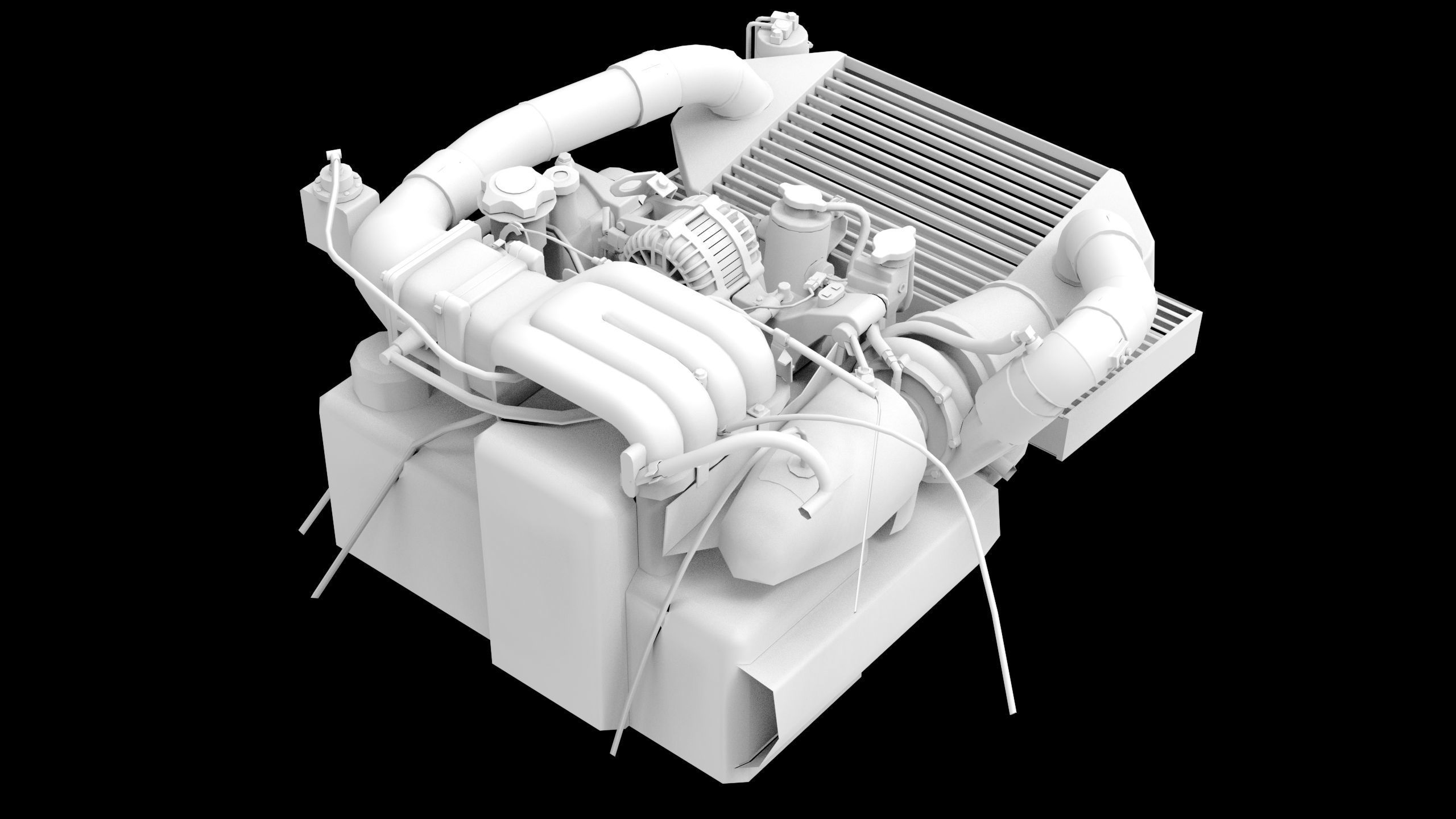 3D model 13B Turbo Rotary Engine VR / AR / low-poly | CGTrader