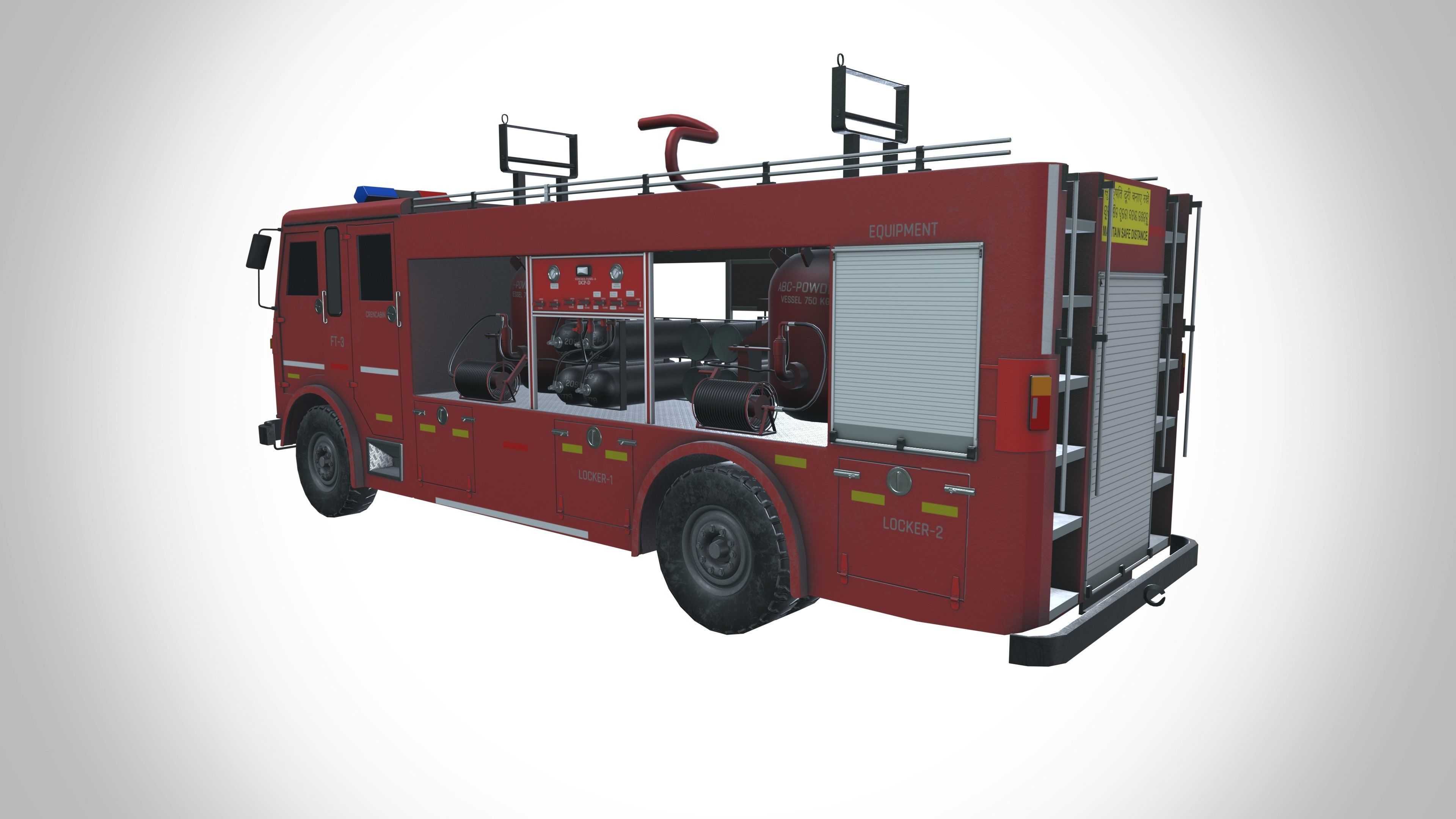 3D model Fire Fighting Vehicle VR / AR / low-poly | CGTrader