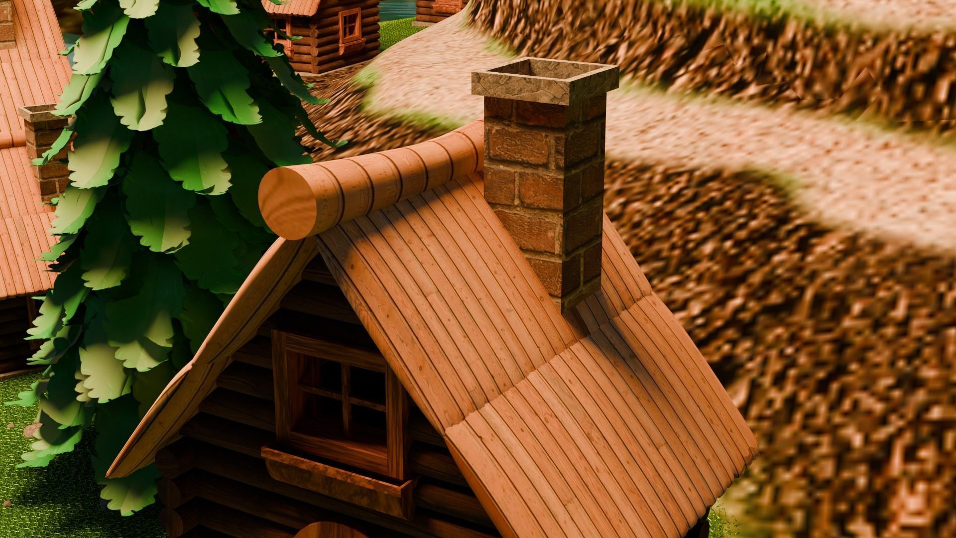 Medieval Stronghold And Village free VR / AR / low-poly 3D model ...