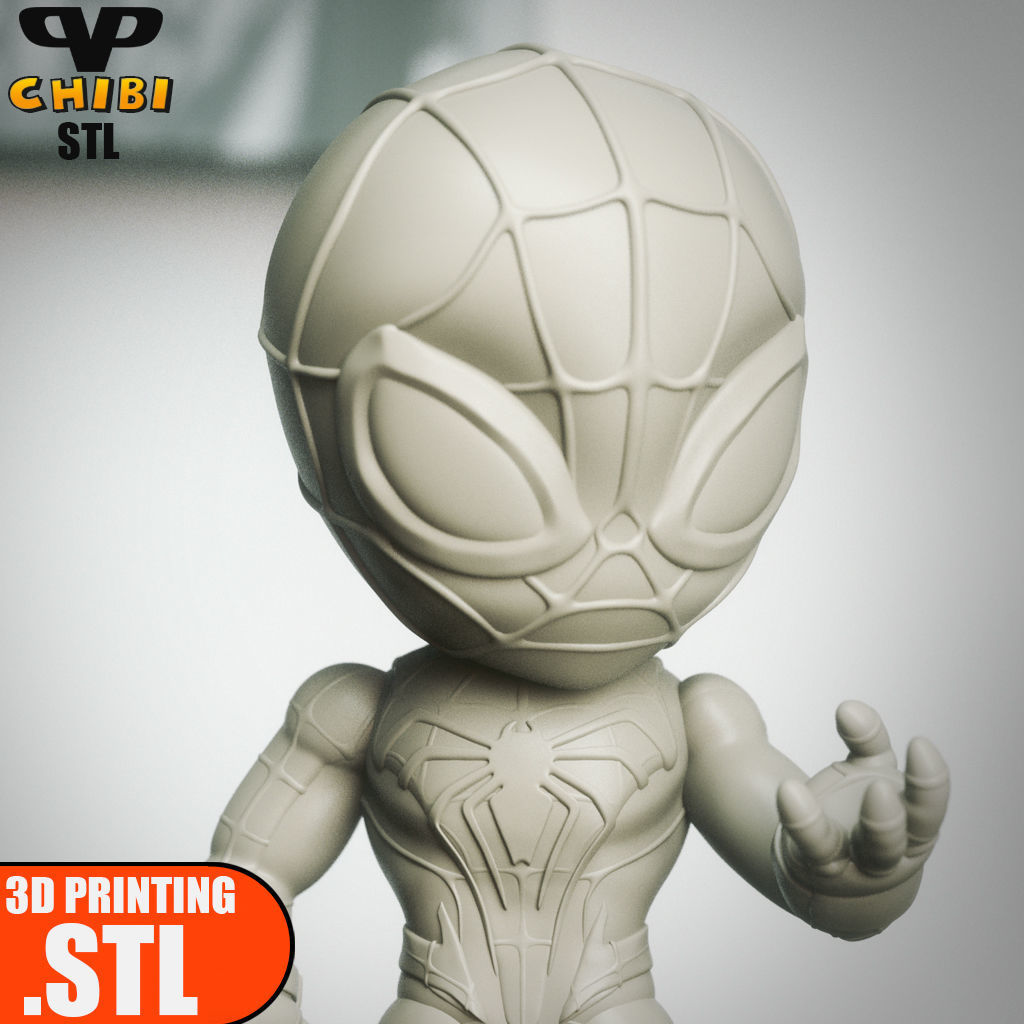 Spider-Man 2 PS5 Chibi STL for 3D Printing ChibiSTL 3DXM 3D model 3D ...