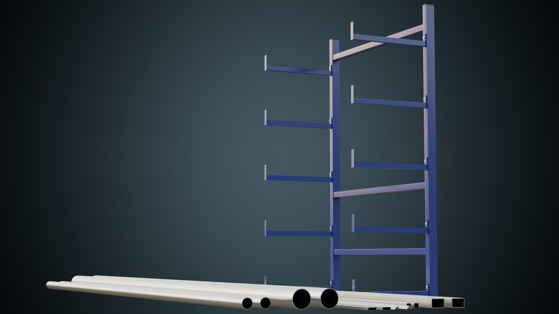 3D model Pipe Rack 1 Basic VR / AR / low-poly | CGTrader
