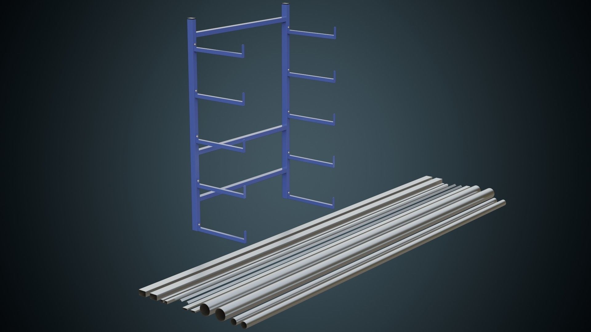 3D model Pipe Rack 1 Basic VR / AR / low-poly | CGTrader