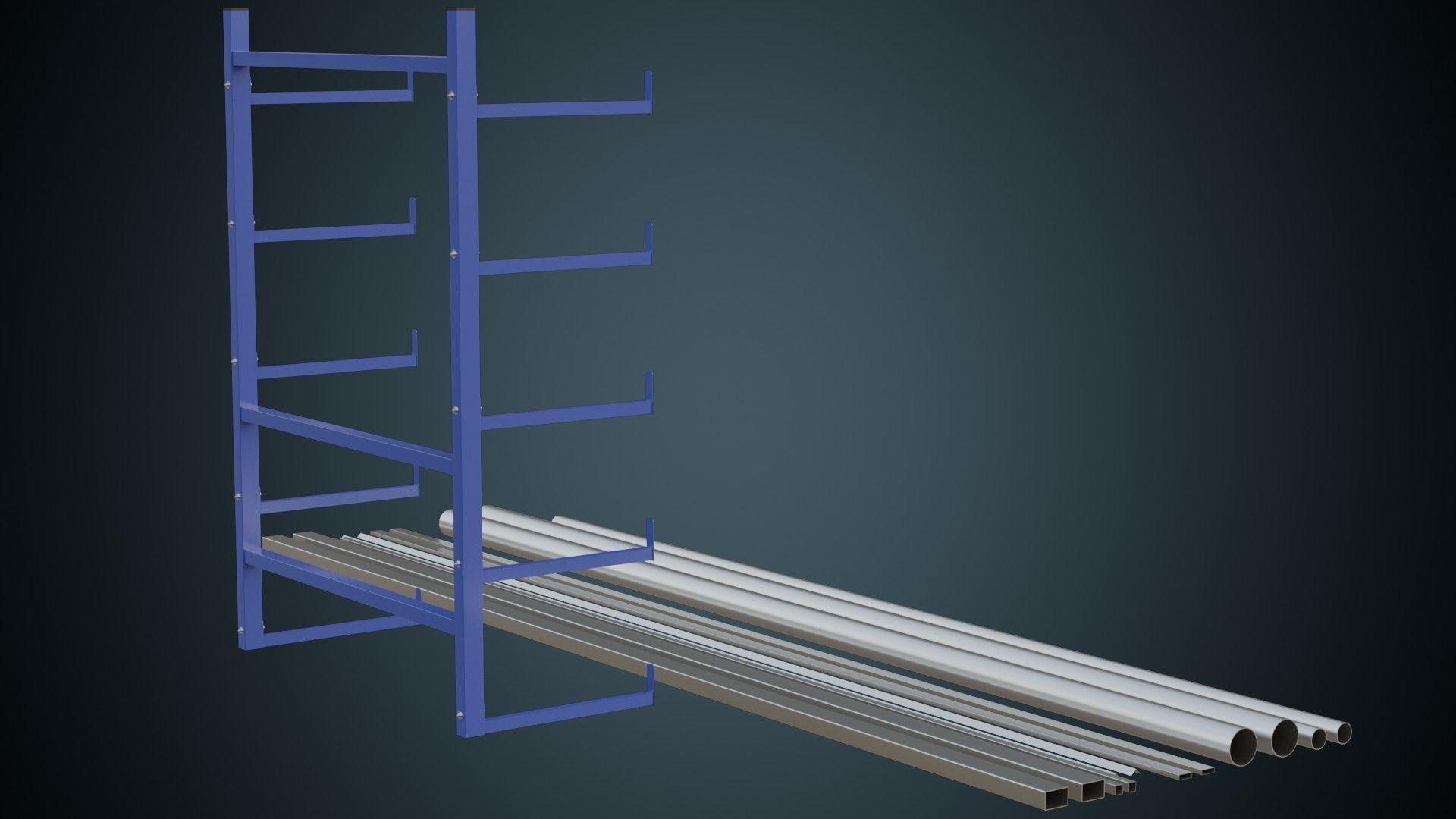 3D model Pipe Rack 1 Basic VR / AR / low-poly | CGTrader