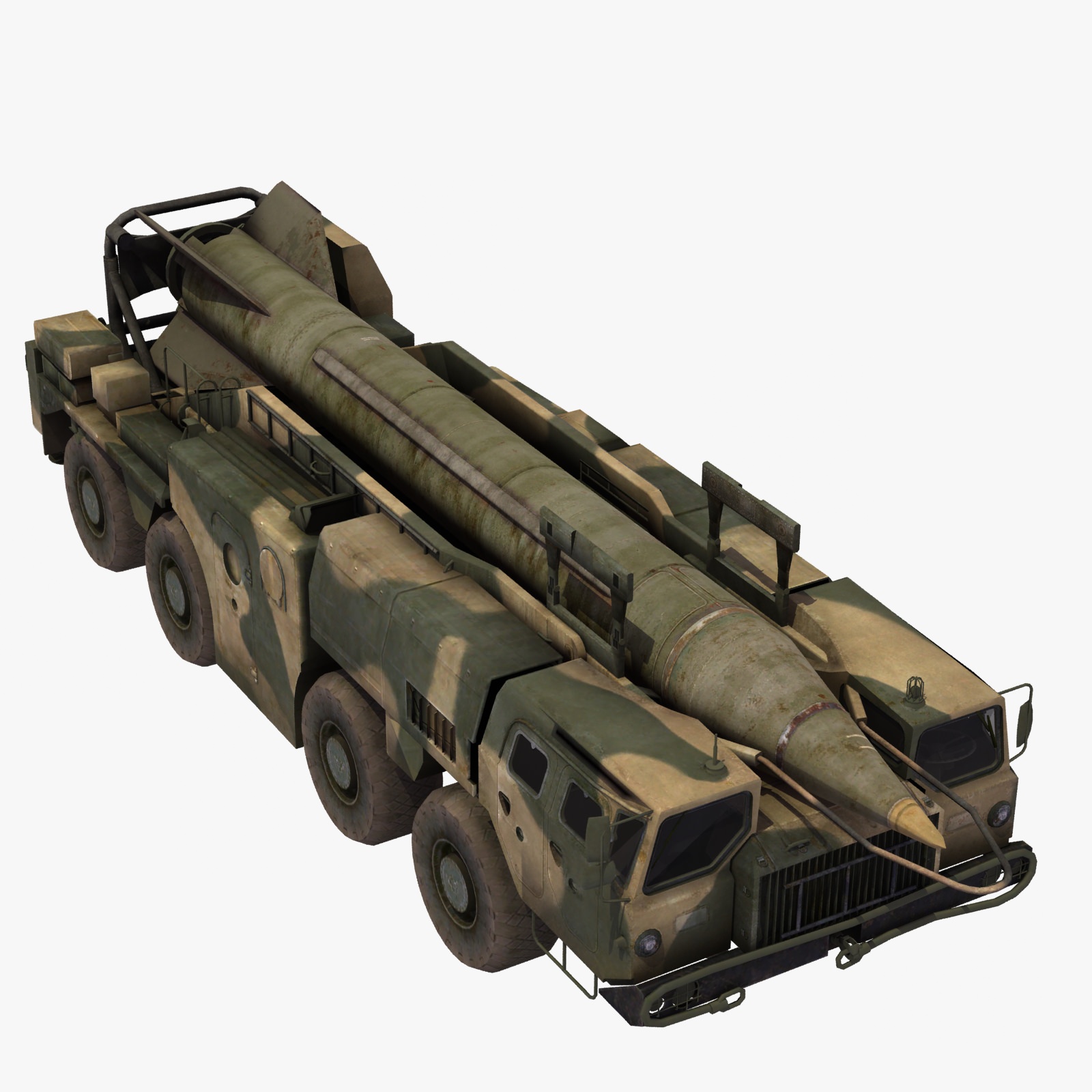scud tel and missile Vehicle - Military 3D Models- CGTrader.com