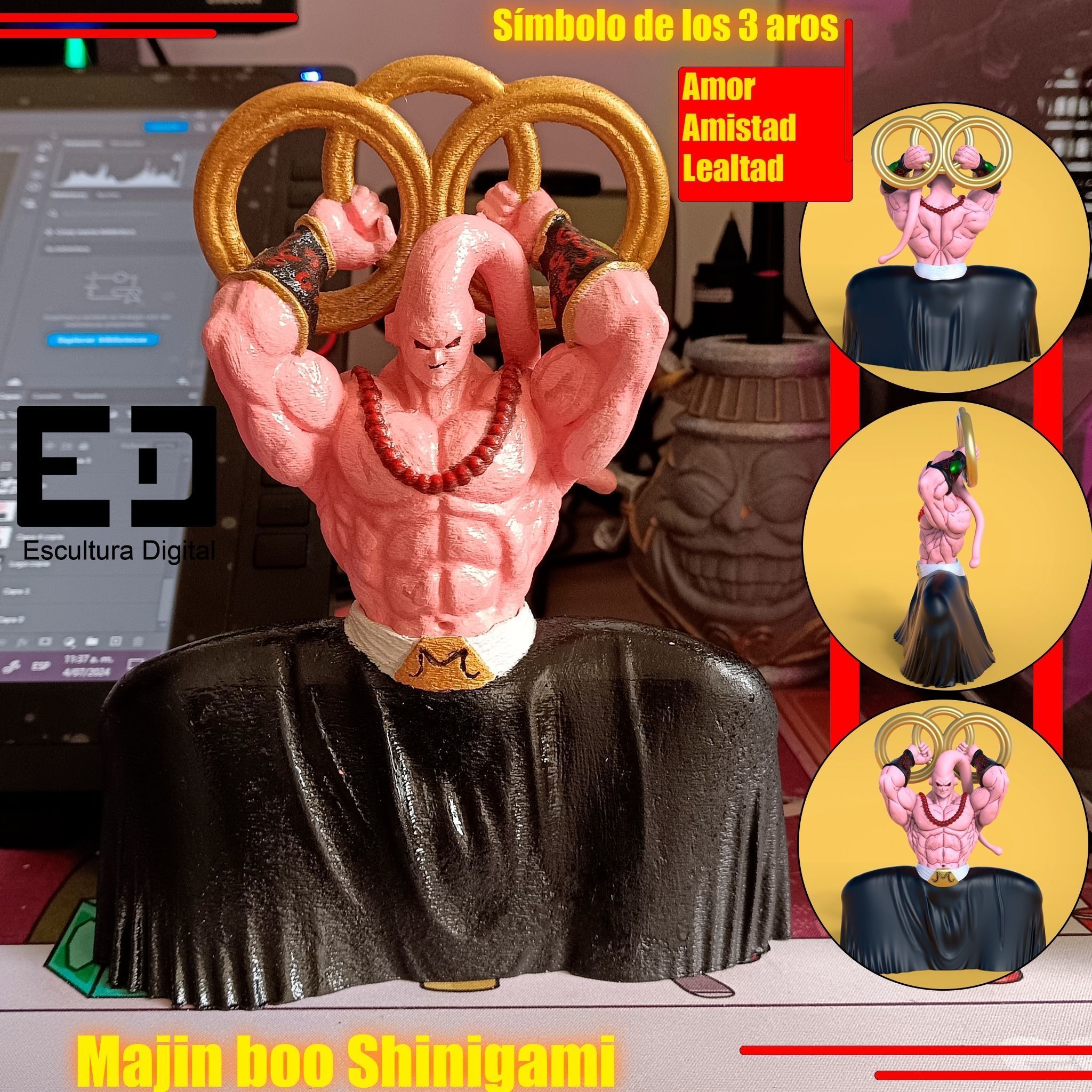 Majin boo shinigami 3D model 3D printable | CGTrader