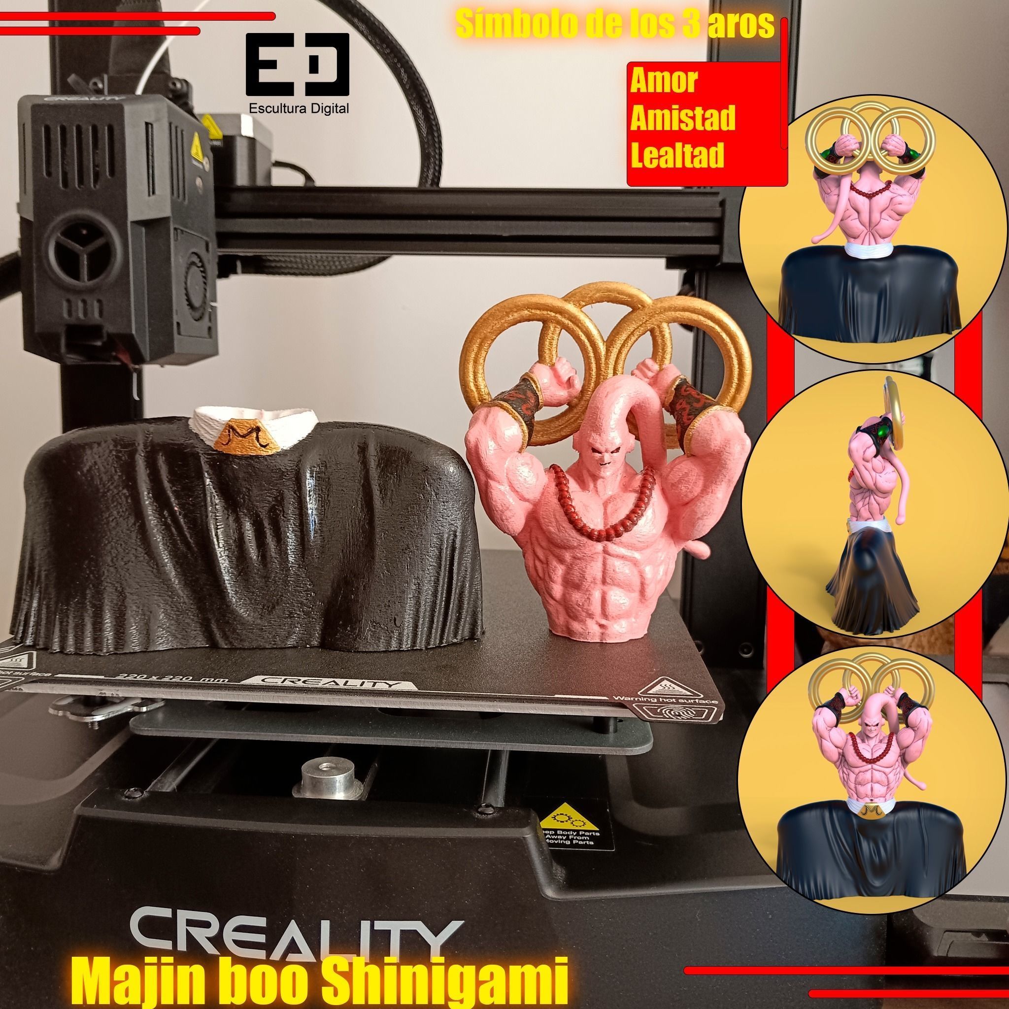 Majin boo shinigami 3D model 3D printable | CGTrader