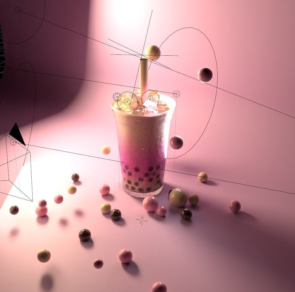 Stylized 3D Bubble Tea Model 3D model | CGTrader
