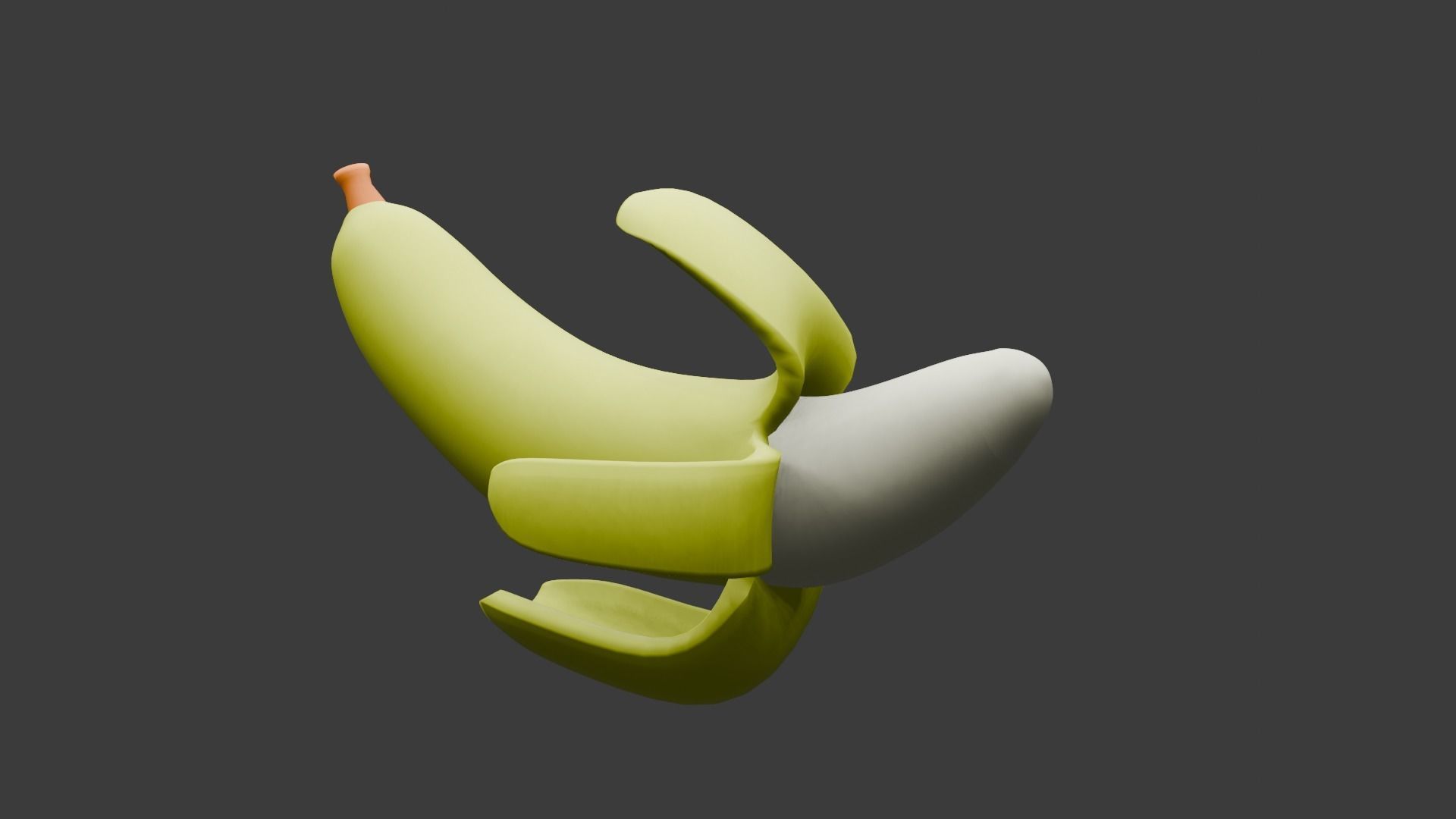 Plain Banana Model free VR / AR / low-poly 3D model | CGTrader