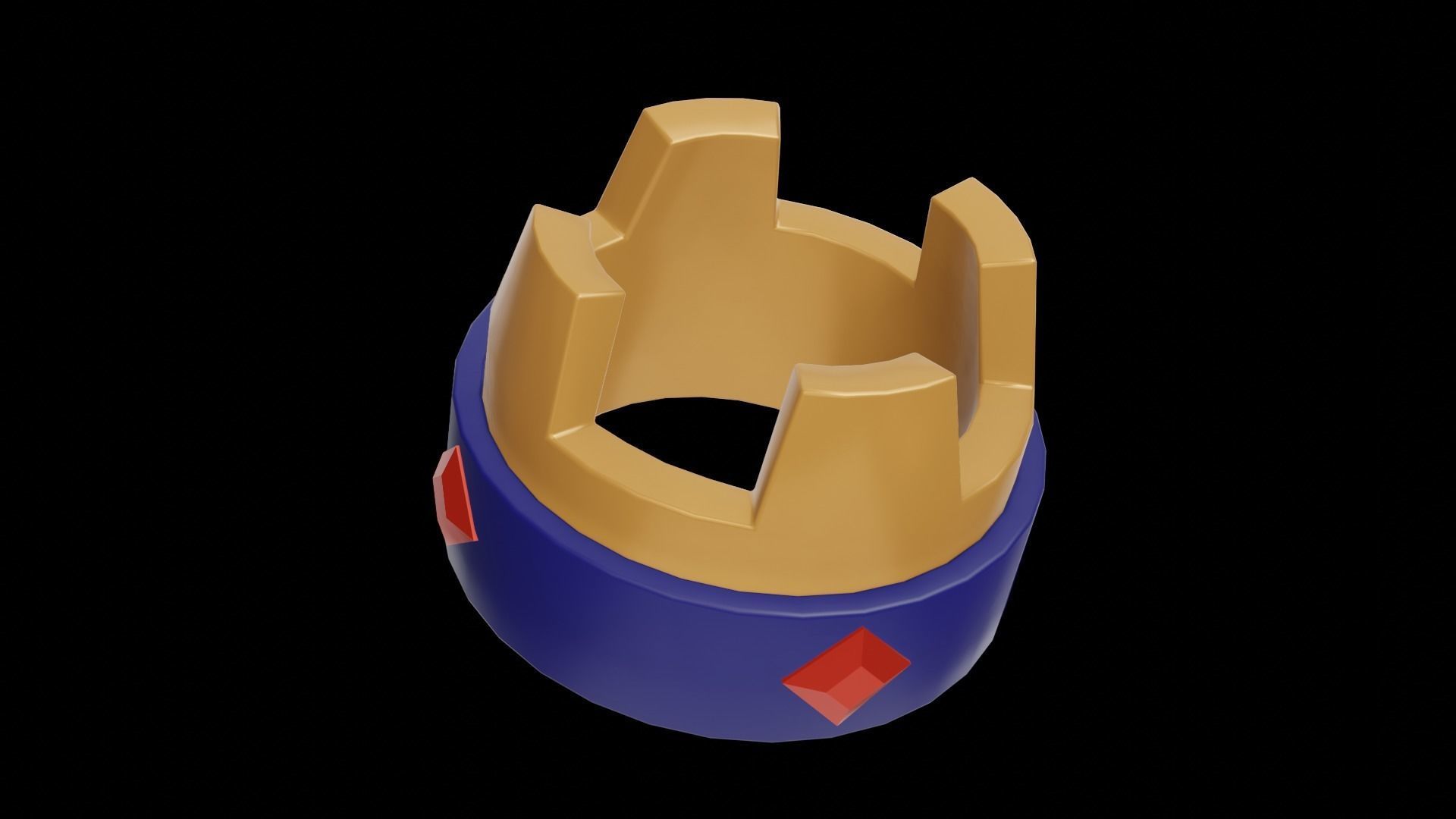 3D Crown Game asset Cartoon icon free VR / AR / low-poly 3D model ...