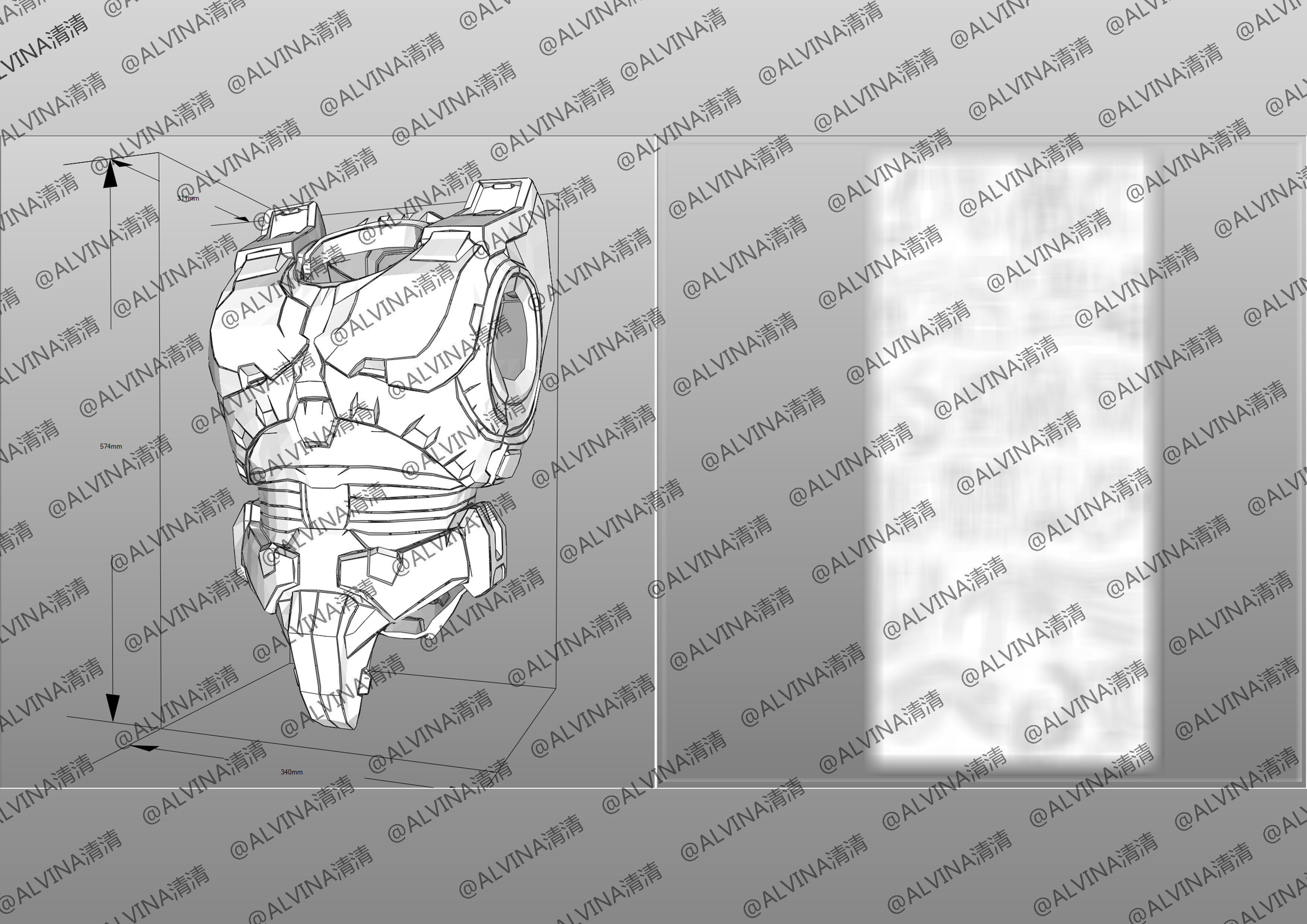 3D model Halo Infinite Master Chief Armor - DIY Cosplay Pepakura Foam ...